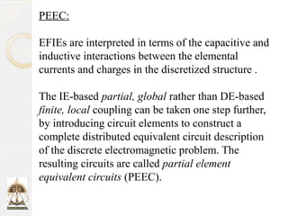 PEEC based electromagnetic simulator | PPT