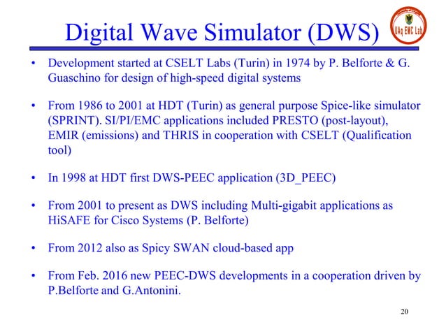 Digital Wave Formulation of Quasi-Static Partial Element Equivalent Circuit Method | PPT