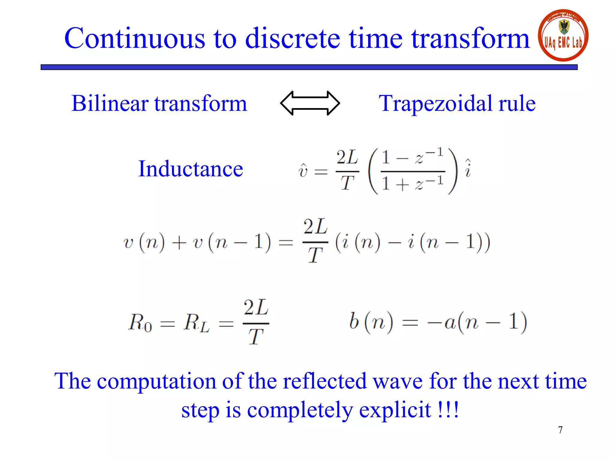 DIGITAL WAVE FORMULATION OF PEEC METHOD (SLIDES) | PPT