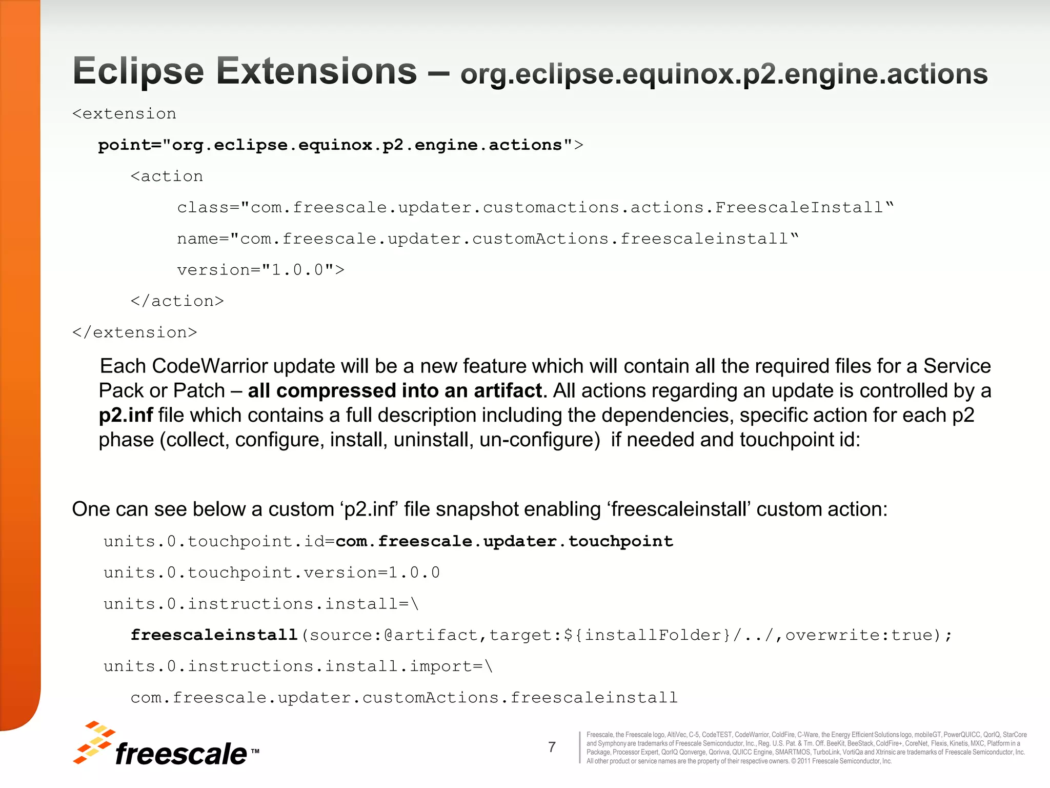 Extend Eclipse p2 framework capabilities: Add your custom installation ...