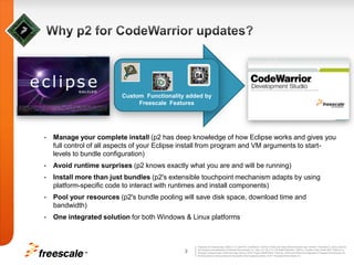 Extend Eclipse p2 framework capabilities: Add your custom installation steps | PPT
