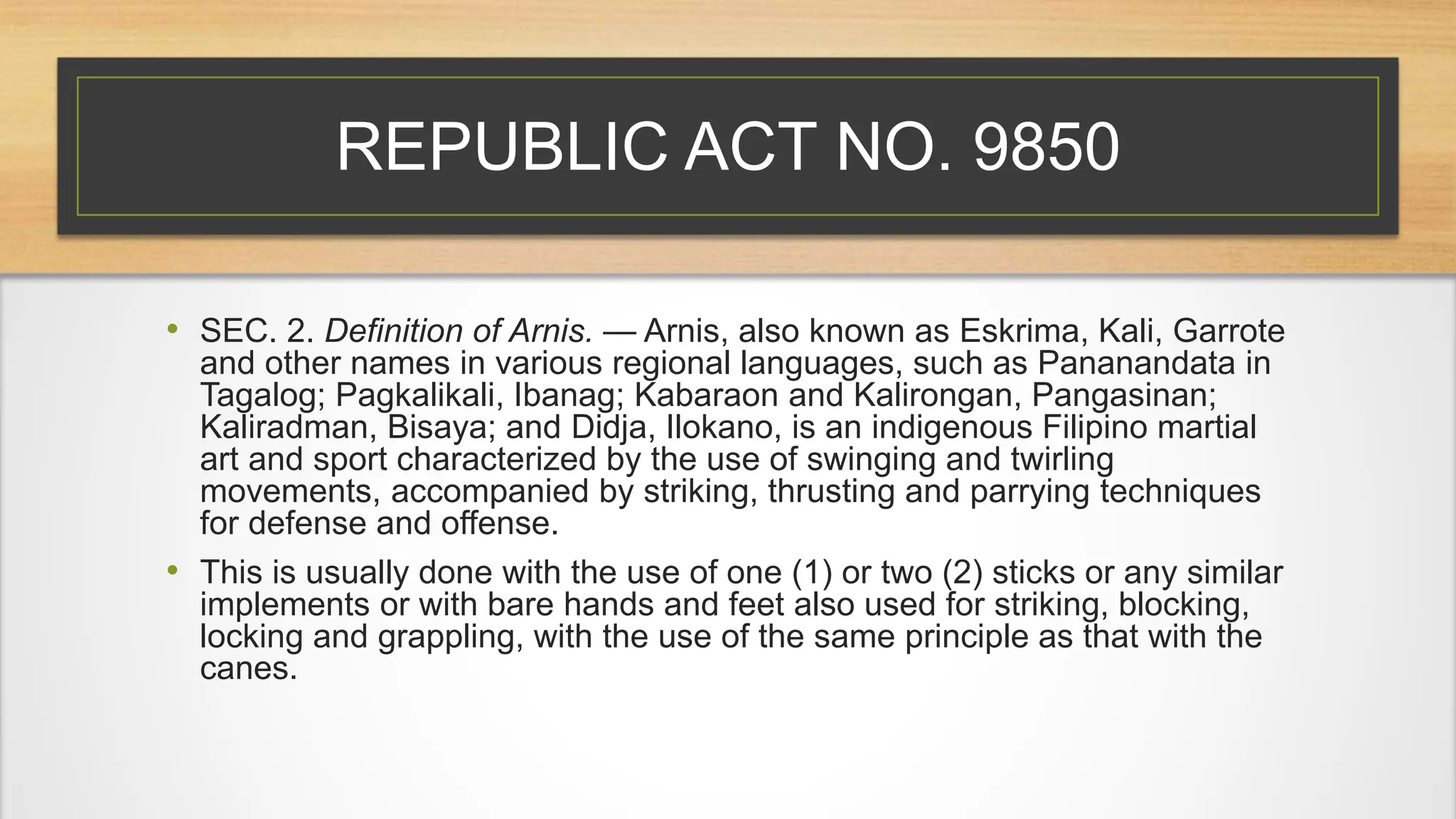 ARNIS | PPTX