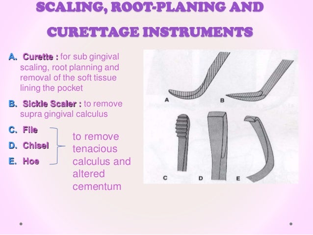 periodontal instruments and their uses