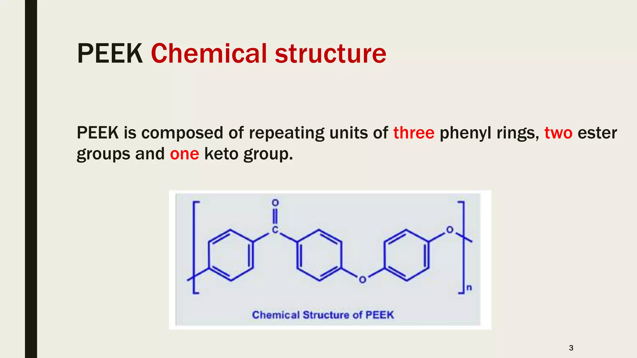 PEEK :Polyetheretherketone applications in clinical dentistry | PPTX
