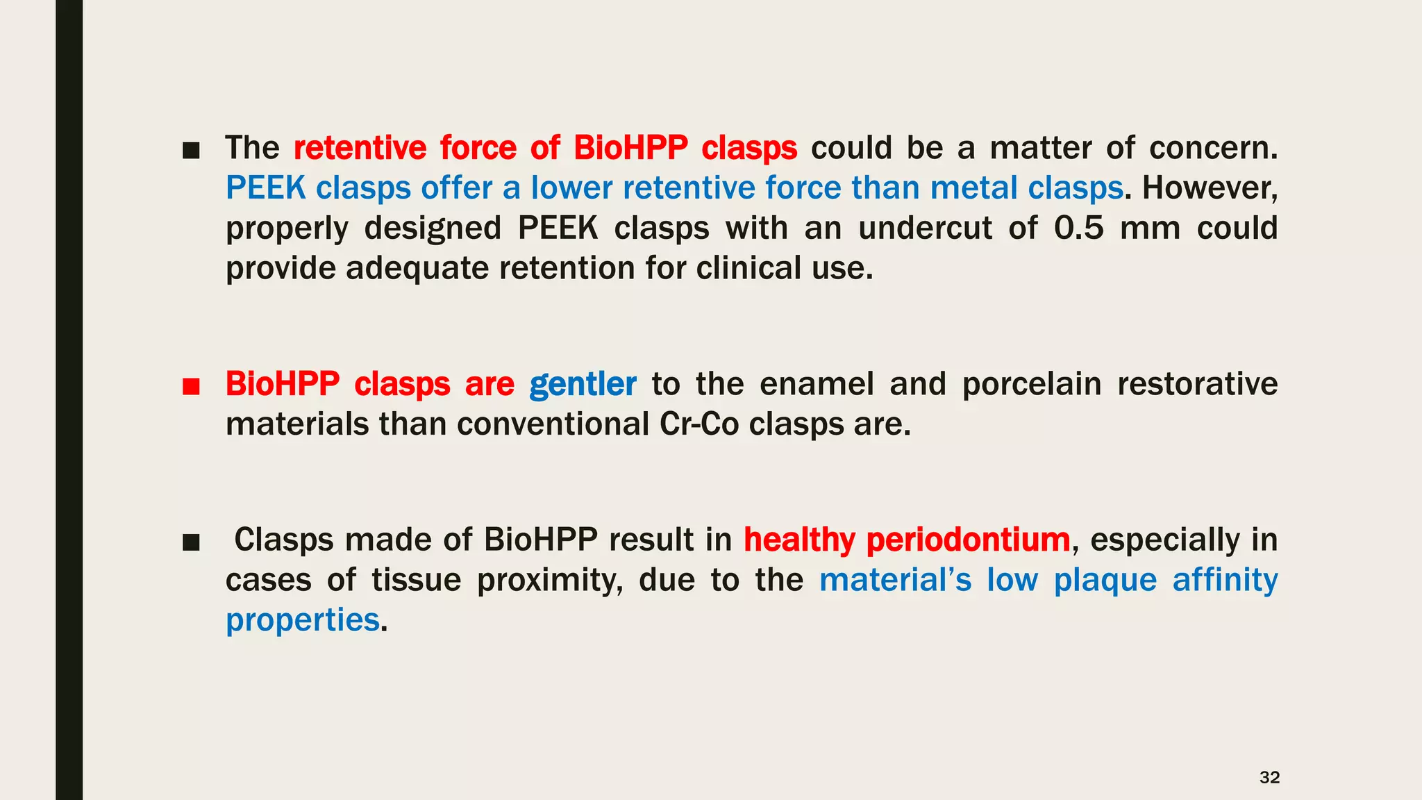 PEEK :Polyetheretherketone applications in clinical dentistry | PPTX