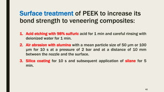 PEEK :Polyetheretherketone applications in clinical dentistry | PPTX