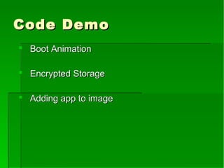 Peeking into Android Source | PPT