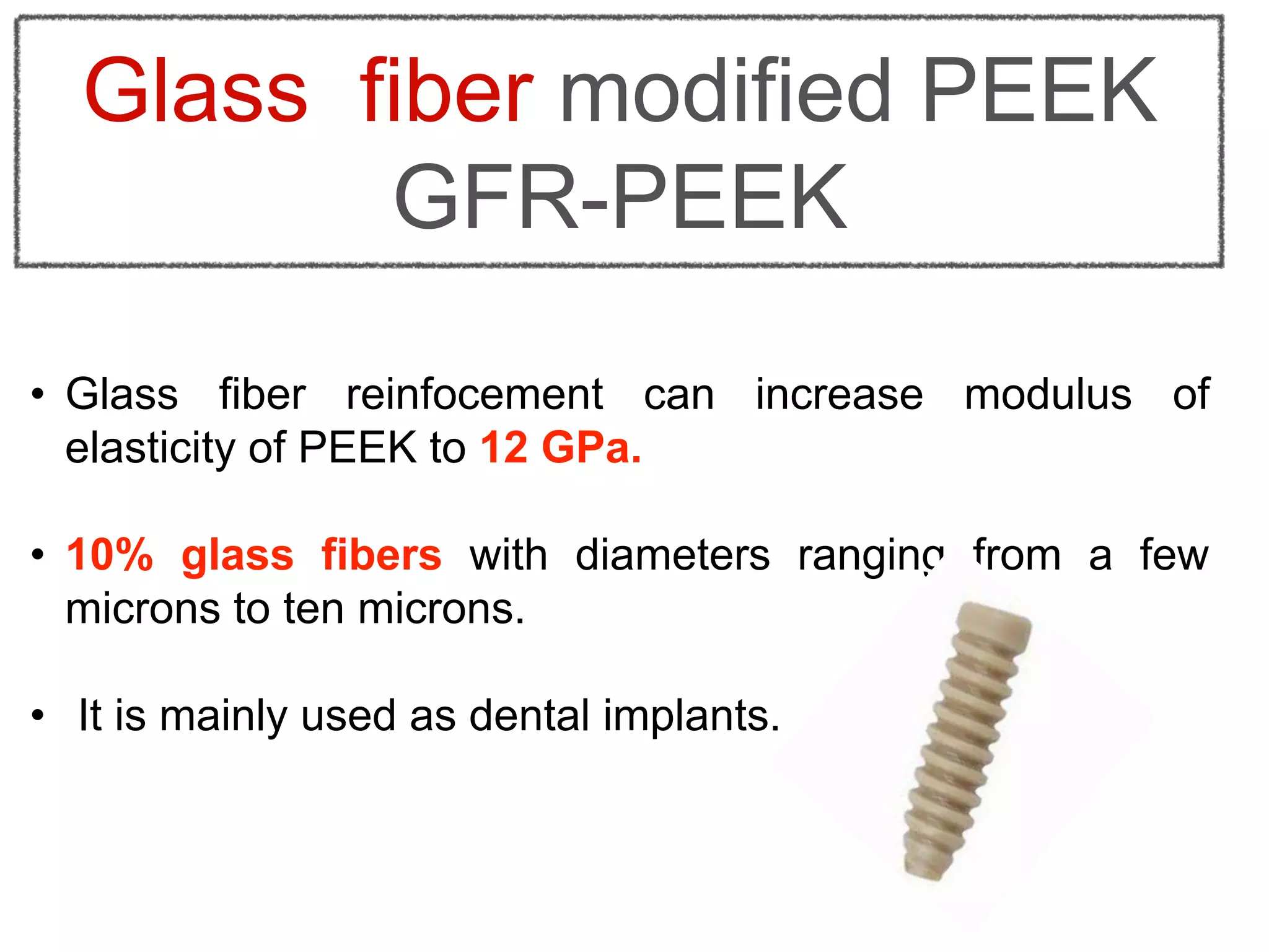 Peek material as an option in managing difficult implants positions and ...
