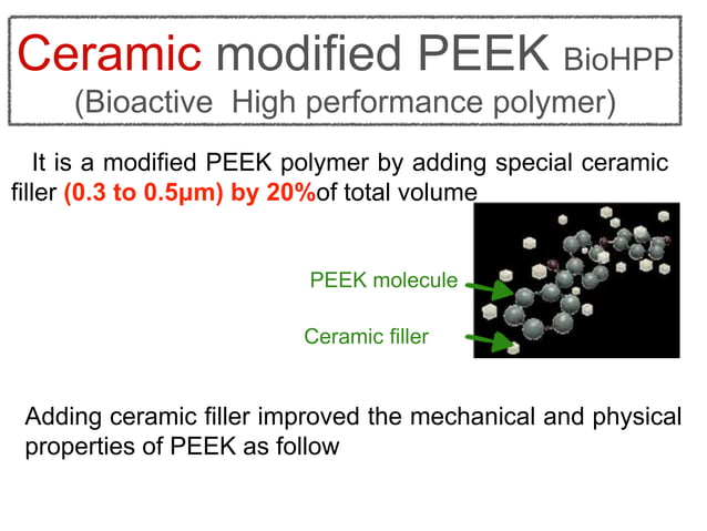 Peek material as an option in managing difficult implants positions and ...