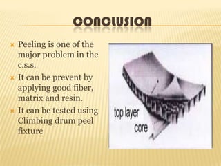Peeling of composite sandwich structure yang sebenar | PPTX