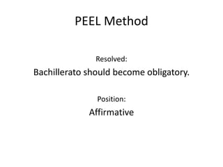 Peel Method | PPTX