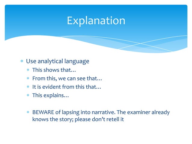 PEEL structure for literature essays | PPTX