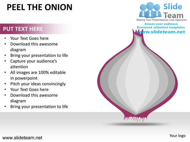 Peel the onion powerpoint ppt slides. | PDF | Desktop Publishing ...