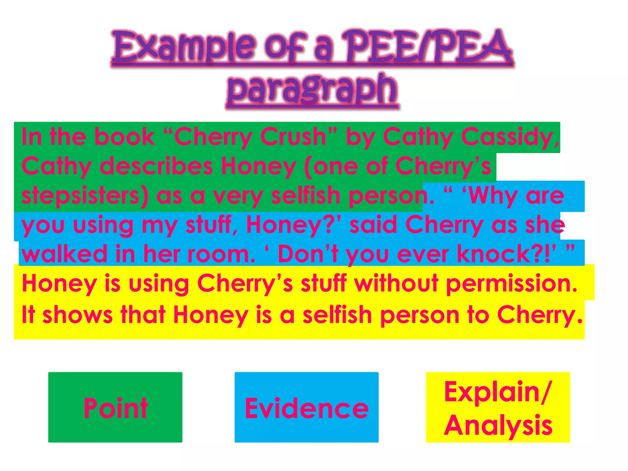Pee paragraphs | PPTX