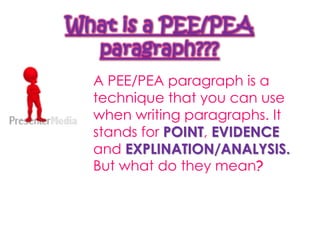 Pee paragraphs | PPTX