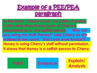 Pee paragraphs | PPTX