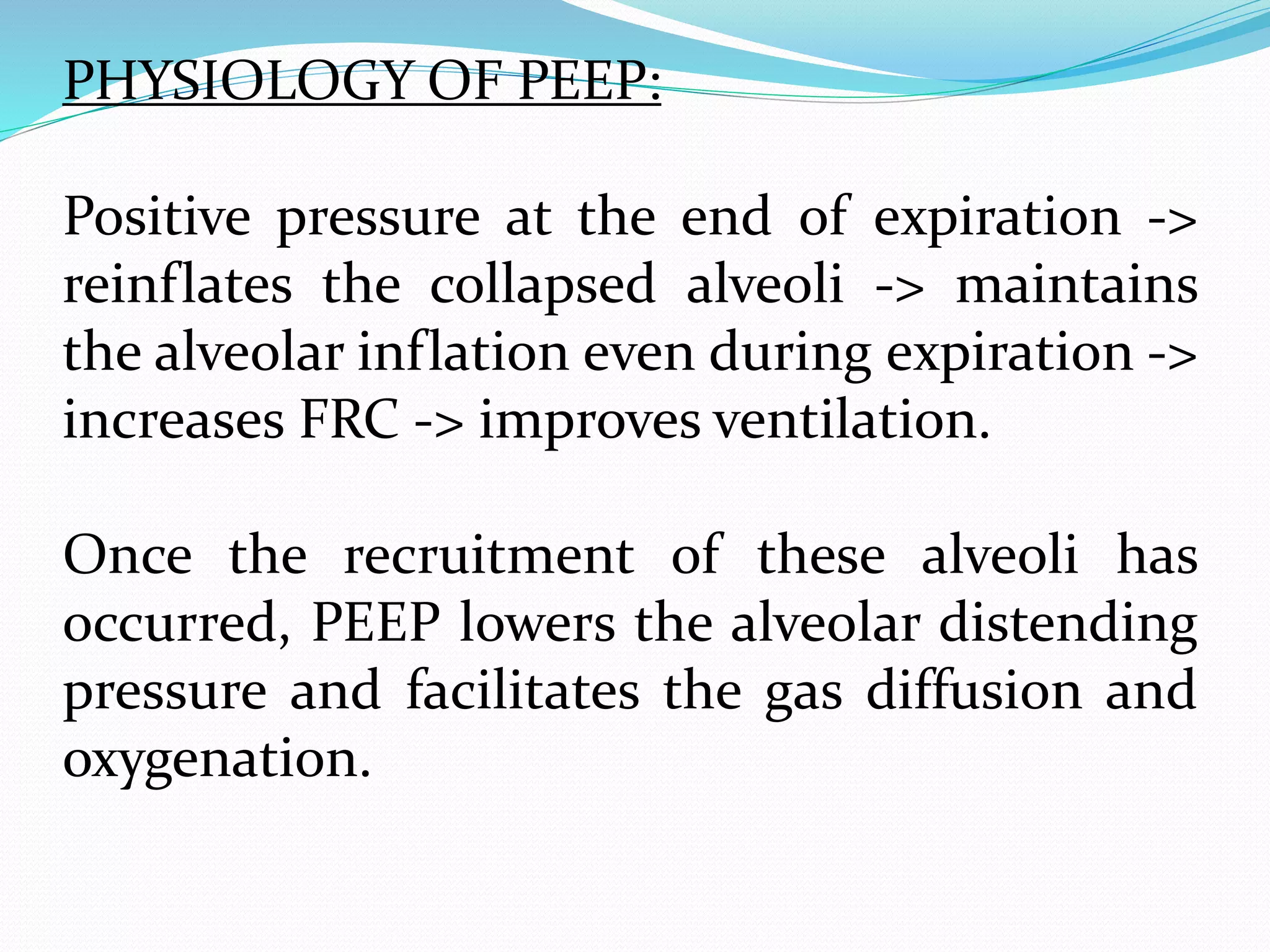 Peep & cpap | PPTX