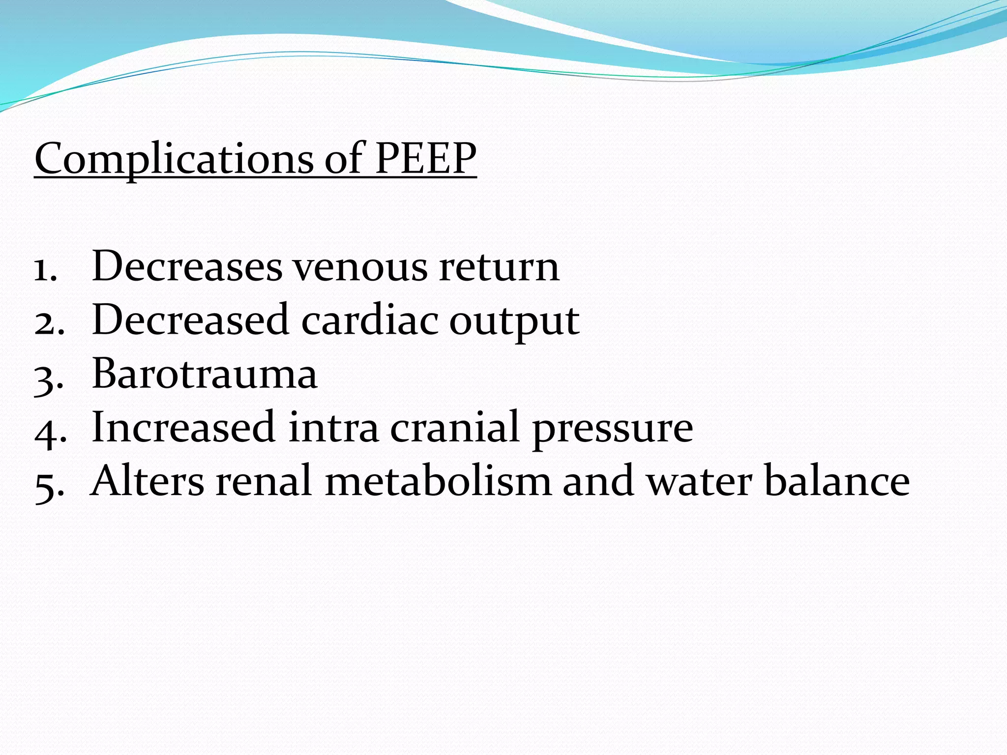 Peep & cpap | PPTX