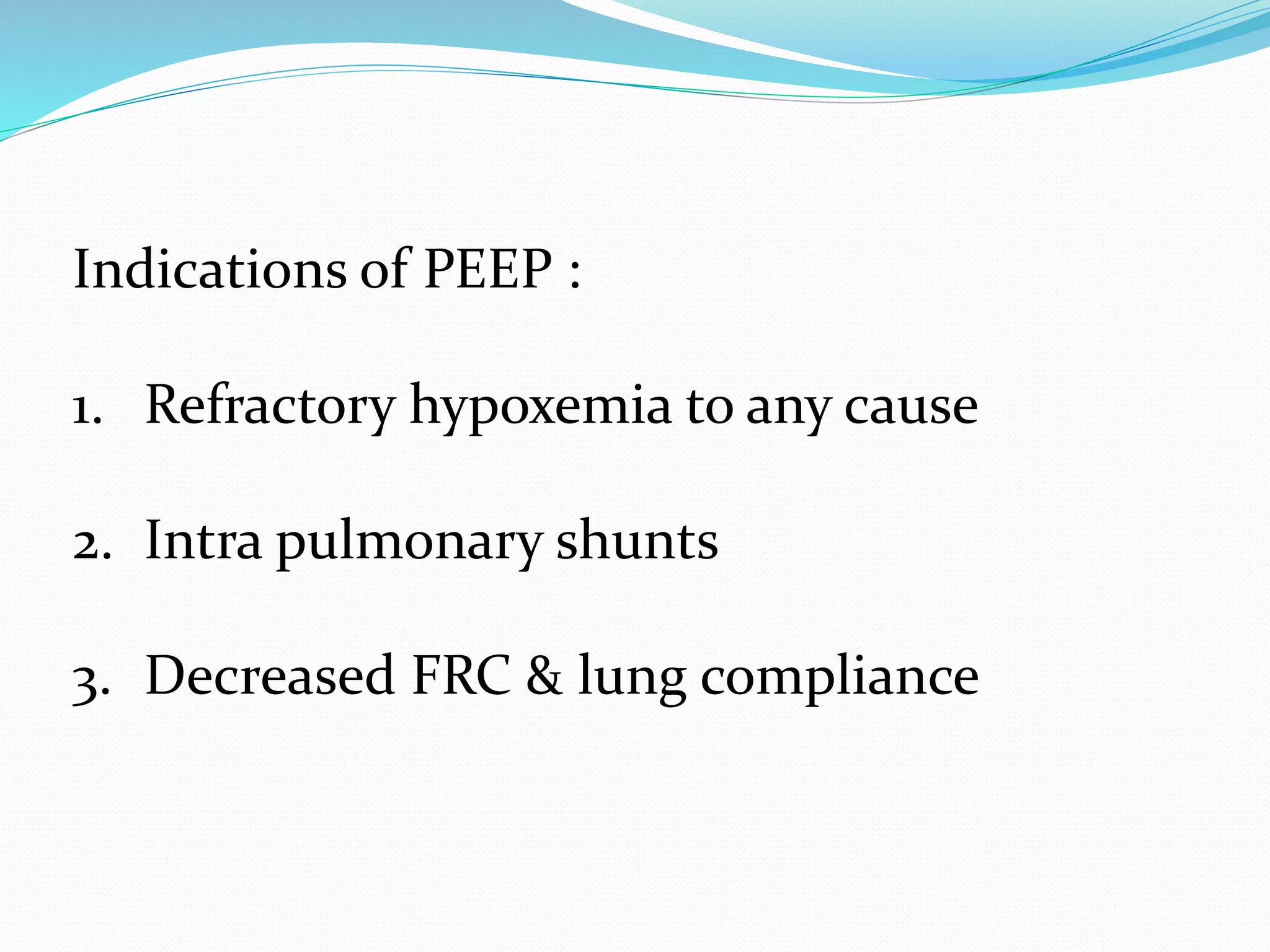 Peep & cpap | PPTX