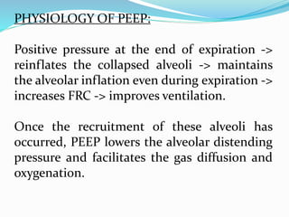 Peep & cpap | PPTX