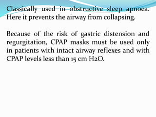 Peep & cpap | PPTX