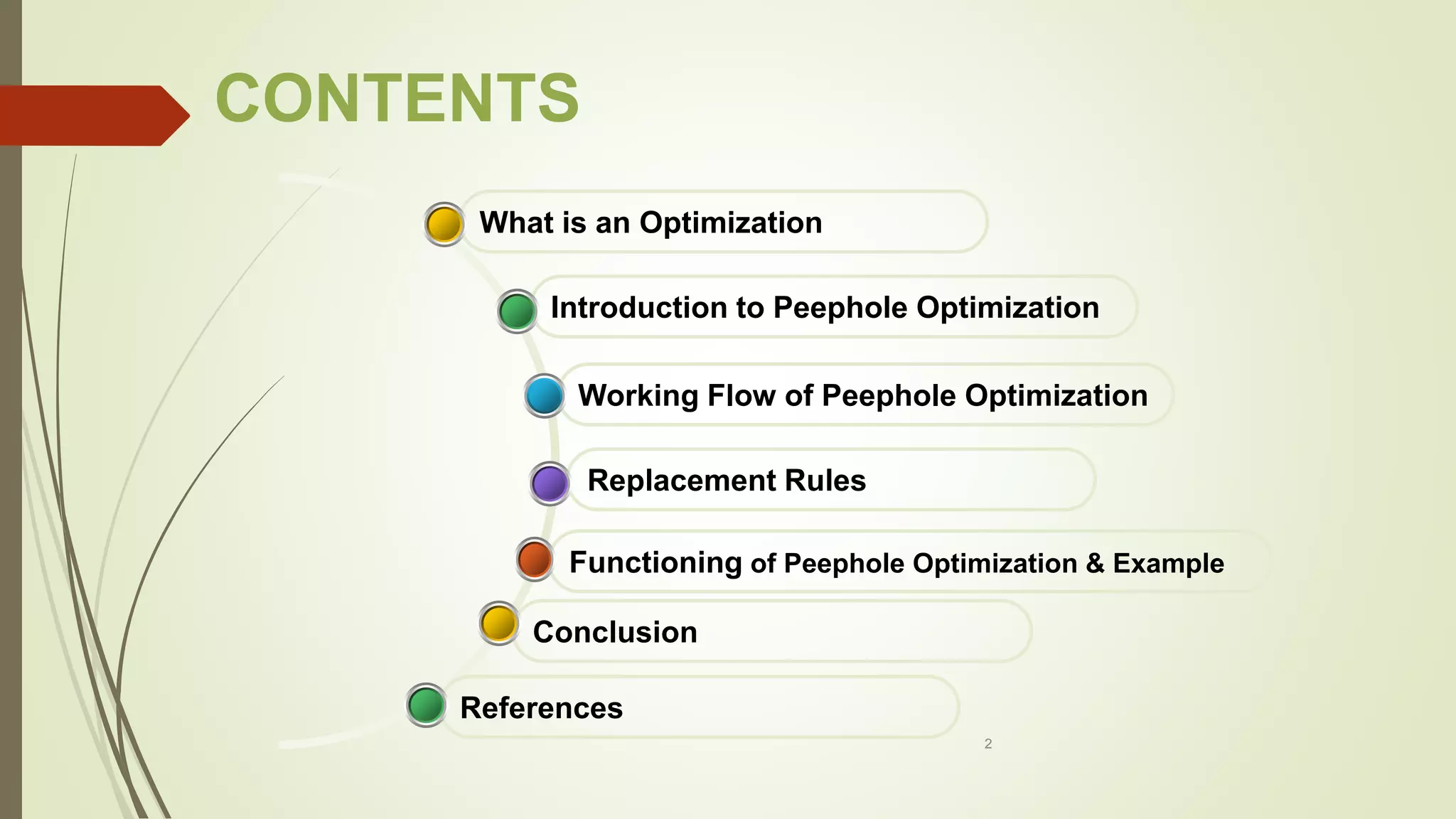 Peephole Optimization | PPTX