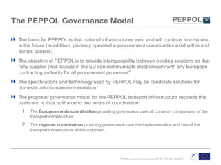 PEPPOL Online Workshop 1 Overview | PPTX