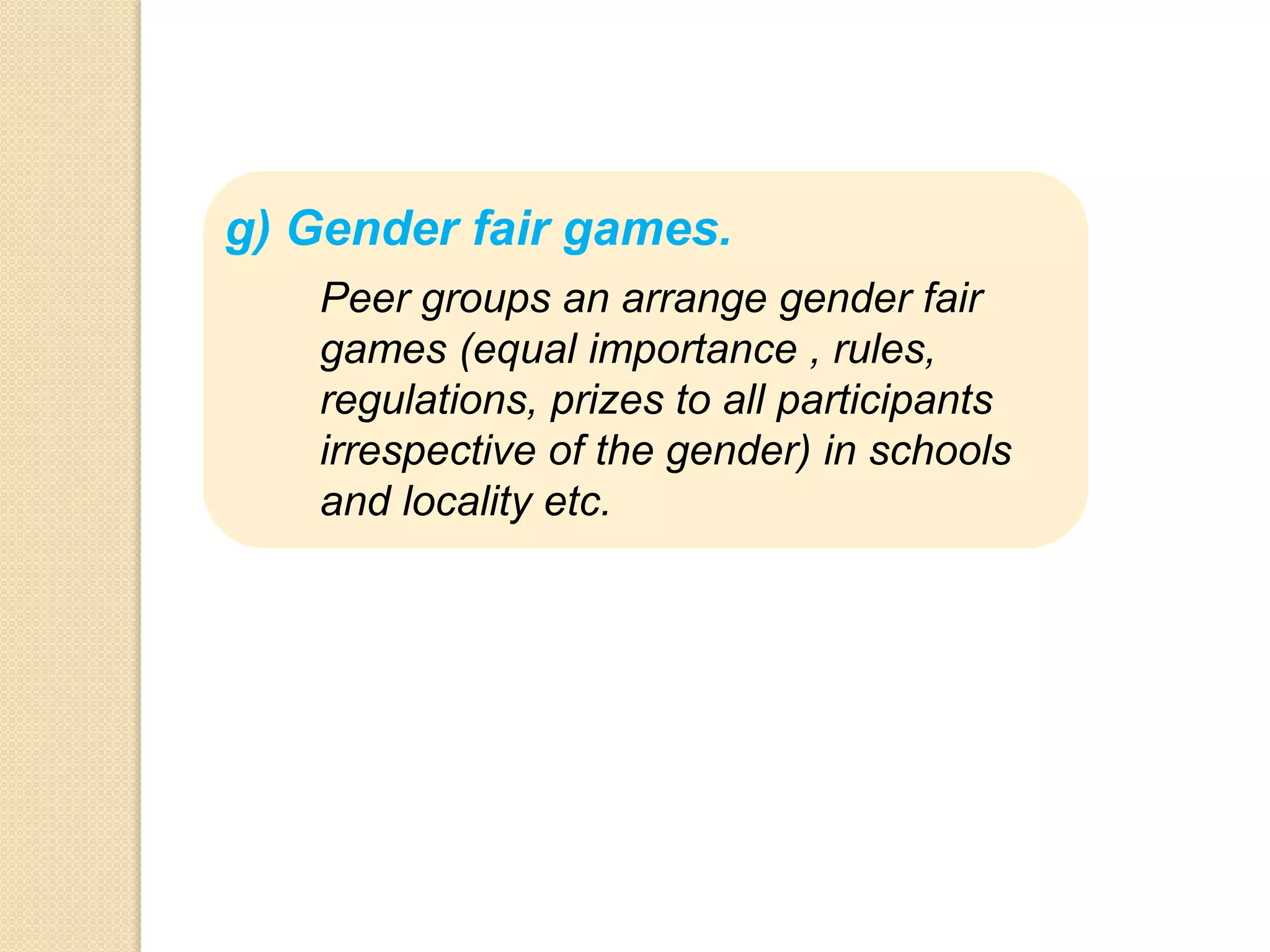 role of peer group in challenging gender inequality | PPTX
