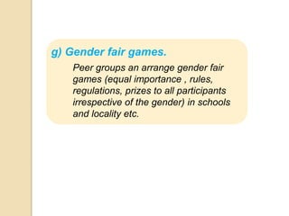 role of peer group in challenging gender inequality | PPTX