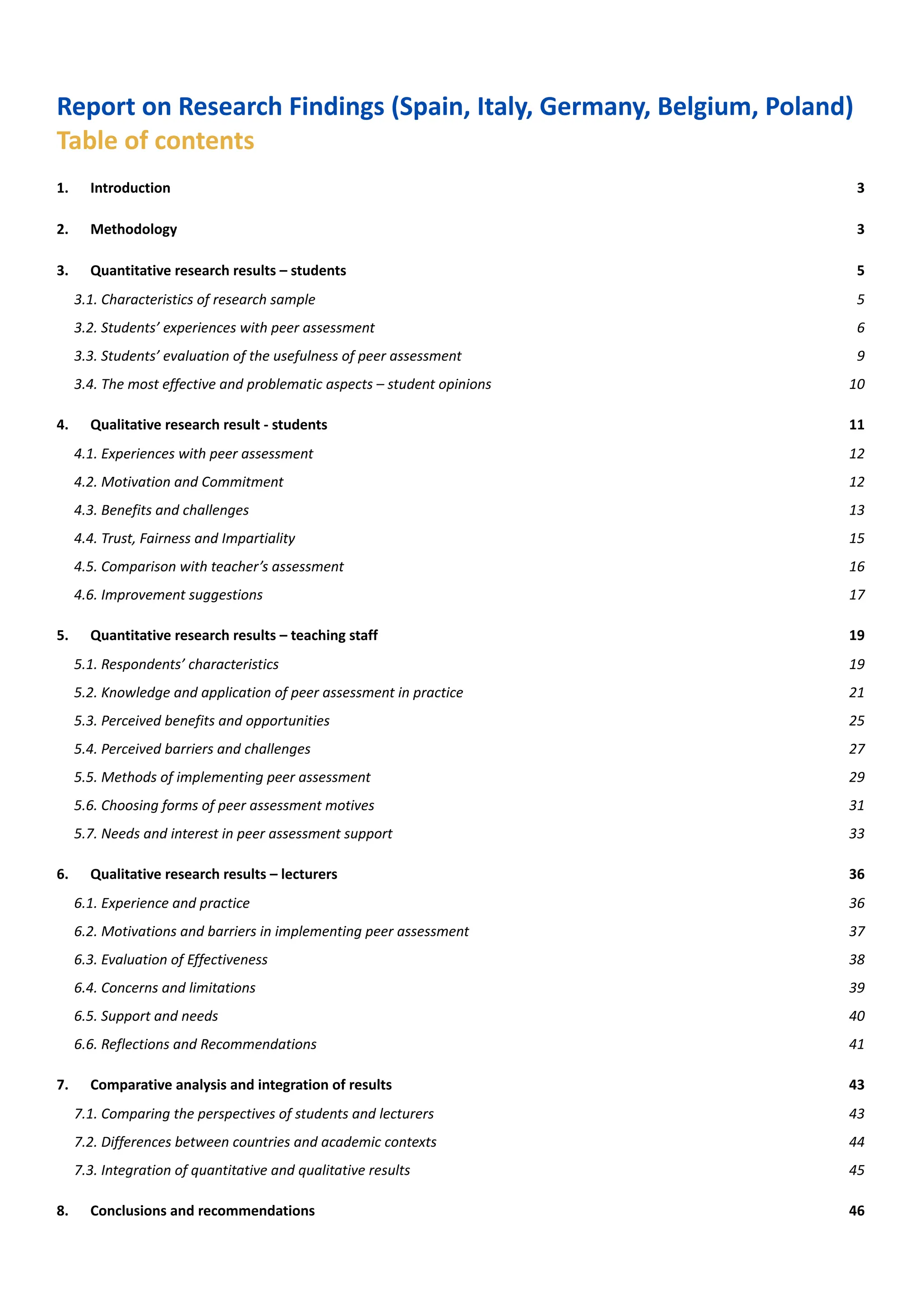 Peer Collab - Report on Research Findings and Needs Analysis | PDF