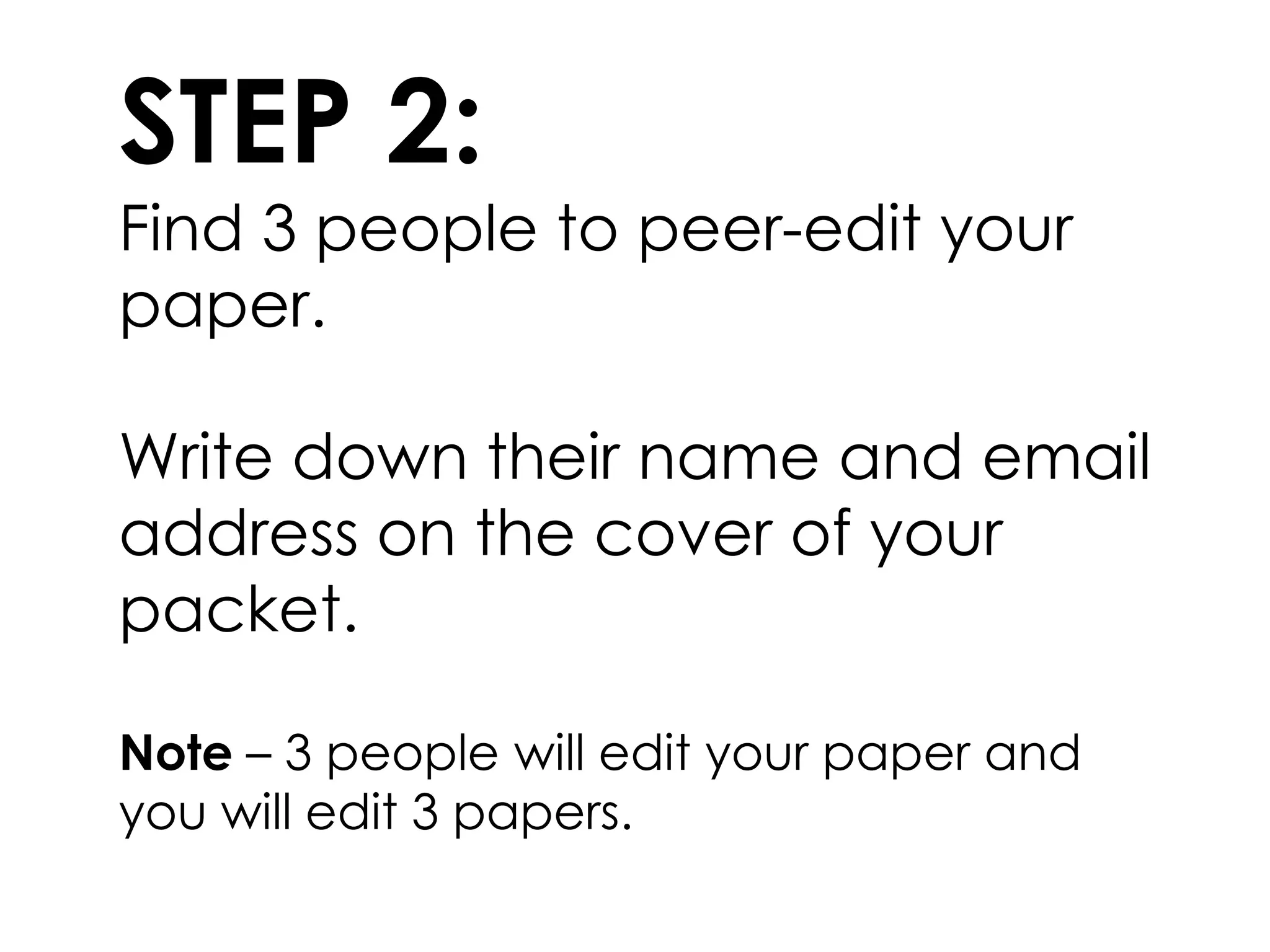 Peer Edit step-by-step | PPTX