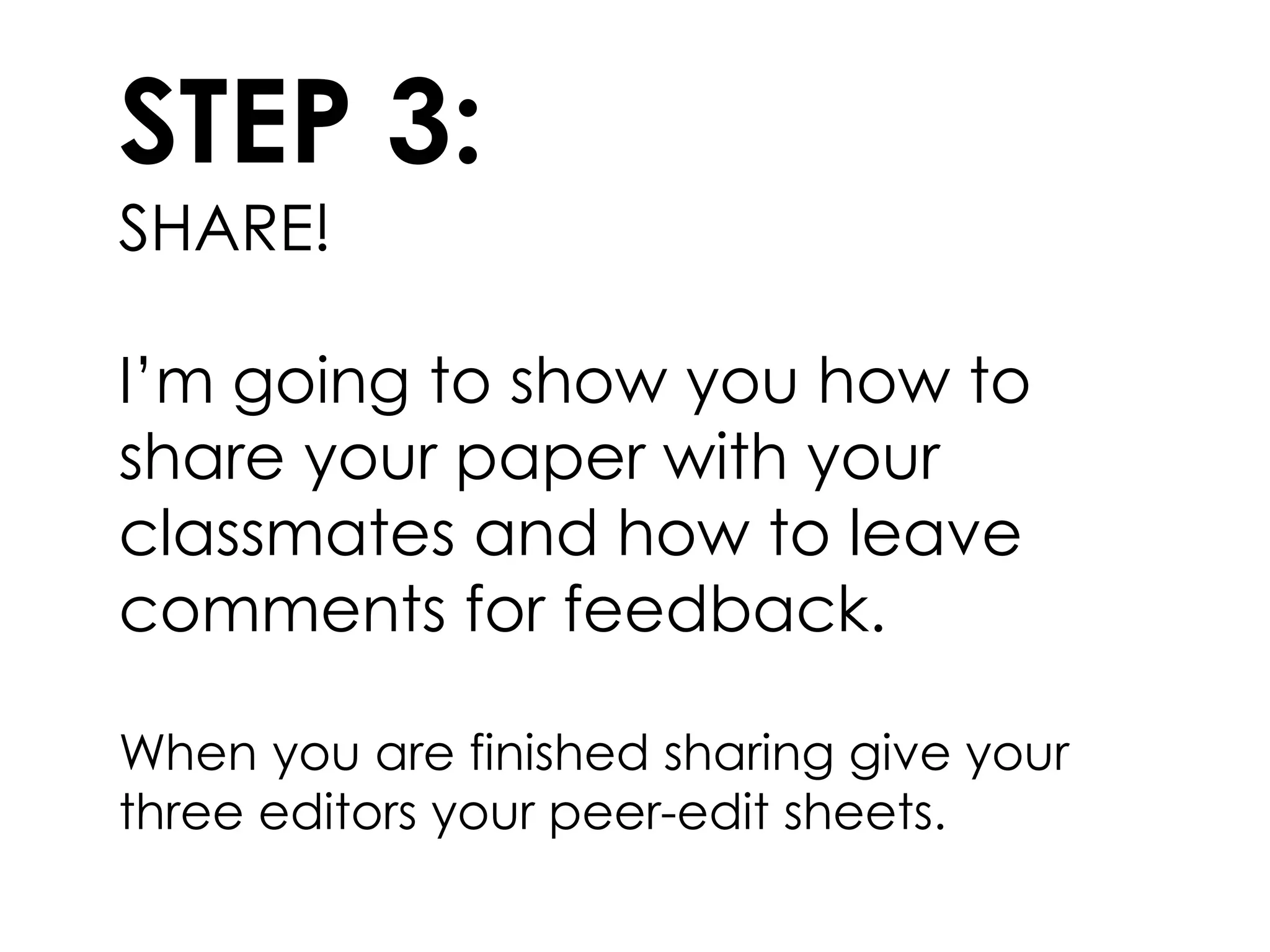 Peer Edit step-by-step | PPTX