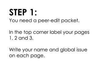 Peer Edit step-by-step | PPTX