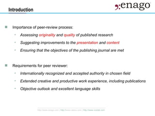 Peer Review Process: Evaluation Criteria | PPT