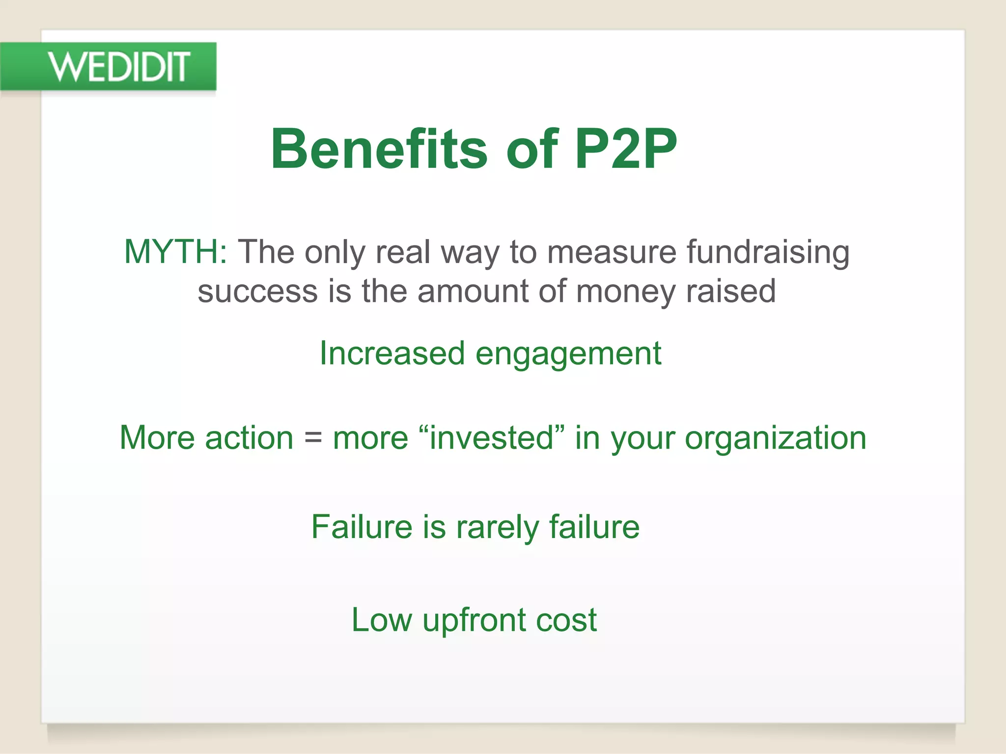 Peer-to-Peer Fundraising (P2P) | PDF | Social Networking | Internet