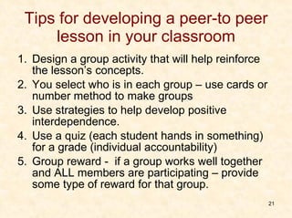 Peer To Peer Learning 10 7 09f1 | PPT
