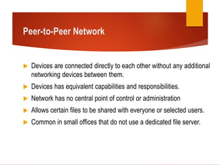 Peer to-peer network | PPTX
