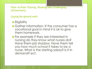Peer to-peer training | PDF