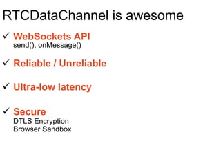 Peer5: DataChannels API Applications and Opportunities | PPTX