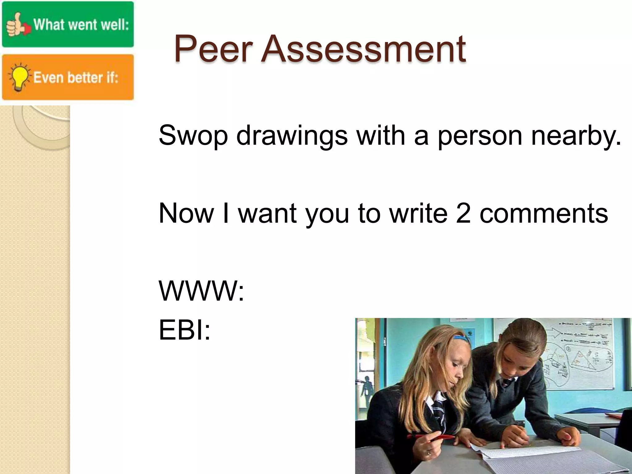 Peer and Self Assessment in the Classroom | PPTX