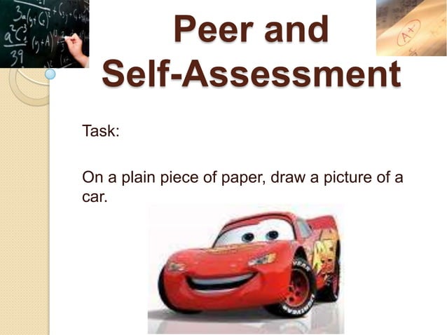 Peer and Self Assessment in the Classroom | PPTX | Educational ...