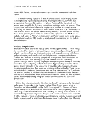 Student Perspectives of Peer Assessment for Learning in a Public ...