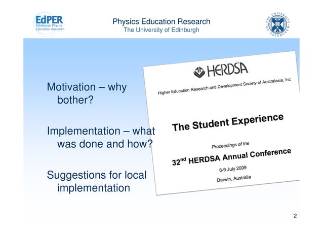 Peer assessment of presentations - Simon Bates | PPT