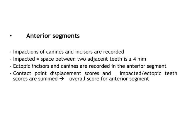 Peer Assessment Rating Par Orthodontic Index Pdf