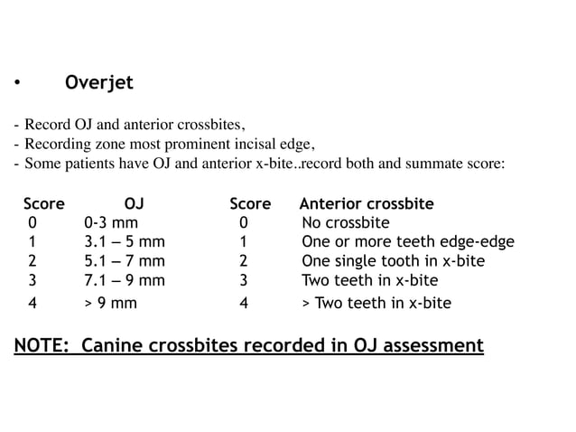 Peer Assessment Rating (PAR) - Orthodontic Index | PDF | Dental Health ...