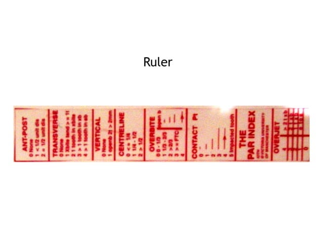 Peer Assessment Rating (PAR) - Orthodontic Index | PDF | Dental Health ...