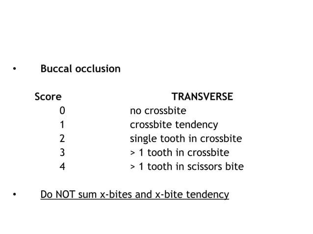 Peer Assessment Rating Par Orthodontic Index Ppt