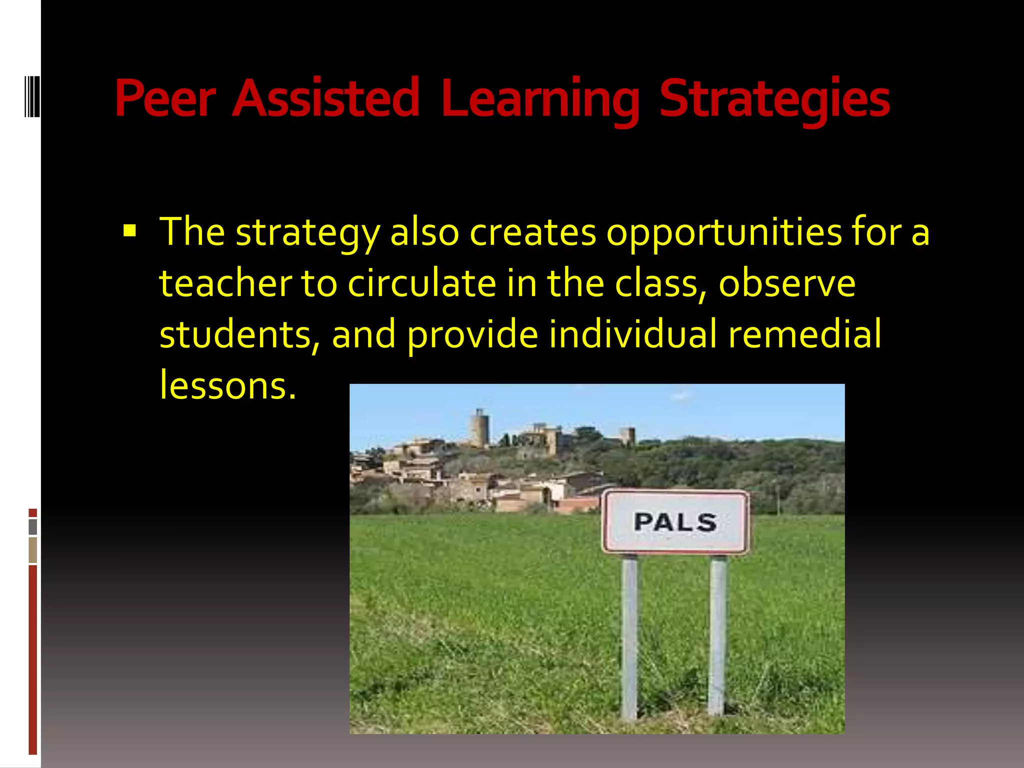 Peer assisted learning strategies | PPTX