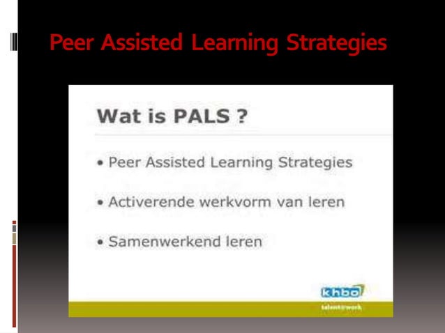 Peer assisted learning strategies | PPTX | Daycare and Pre-School ...
