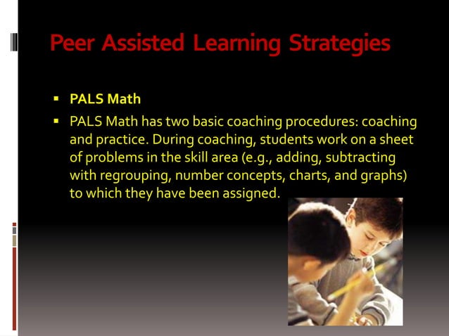 Peer assisted learning strategies | PPTX | Daycare and Pre-School ...